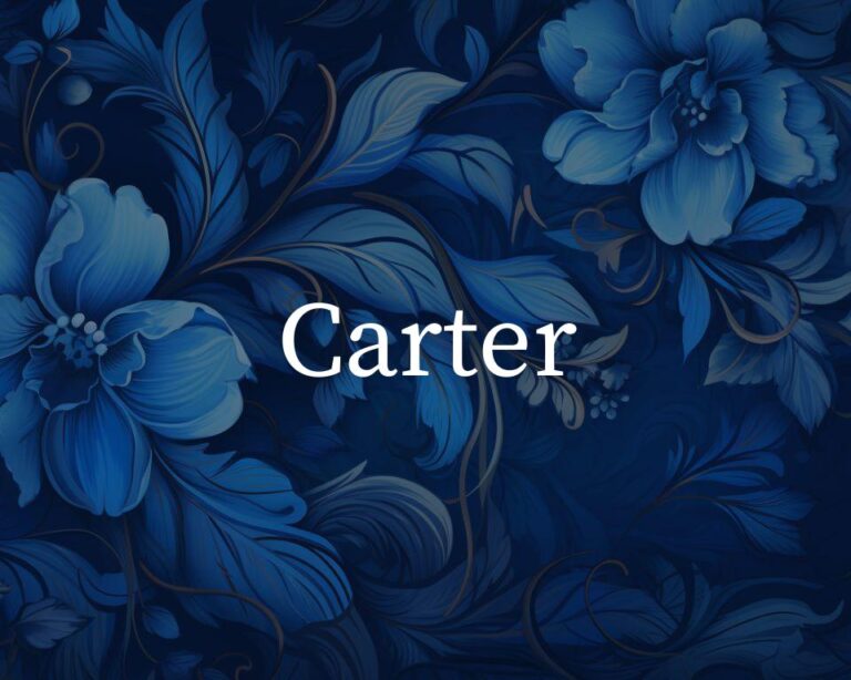 What Is The Spiritual Meaning Of The Name Carter?