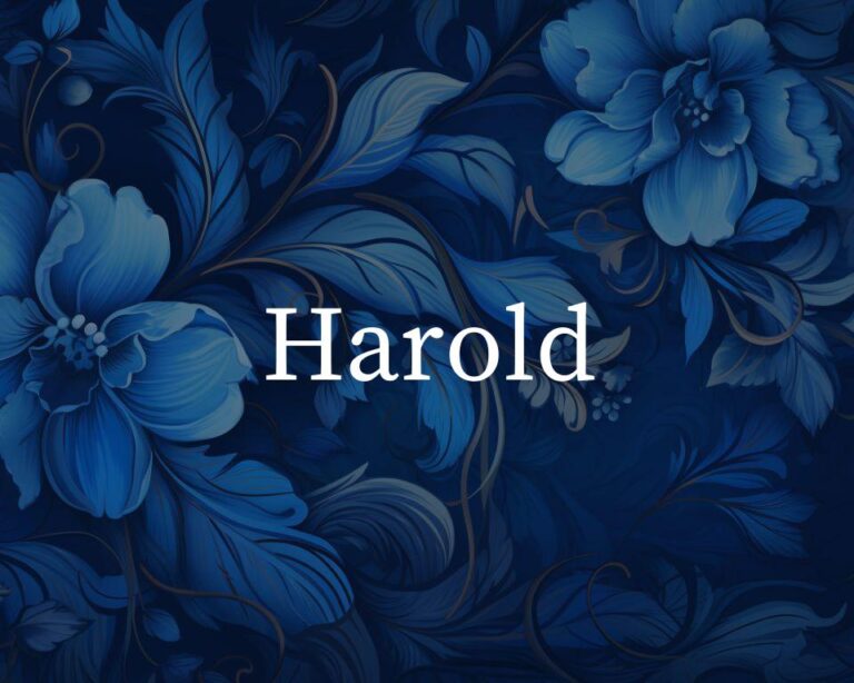 What Is The Spiritual Meaning Of The Name Harold?
